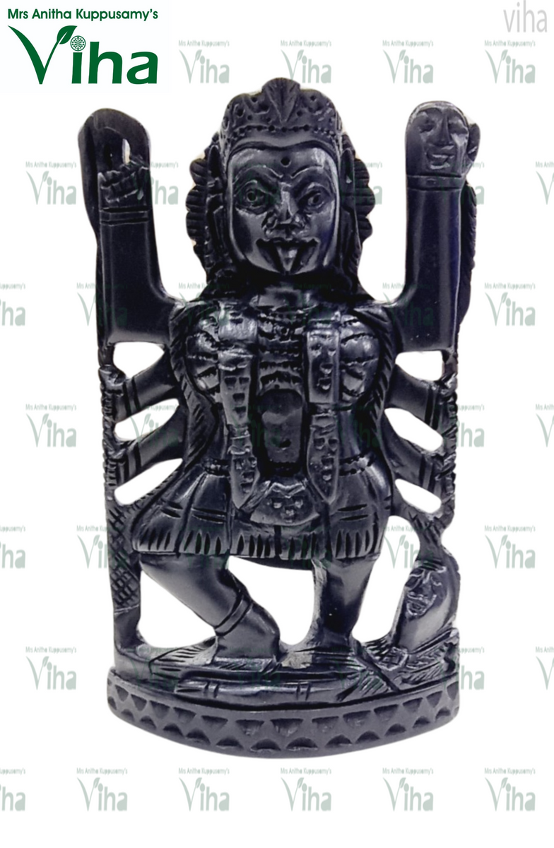 Karungali Wood Kali Amman Statue - 4"inches – Viha Online
