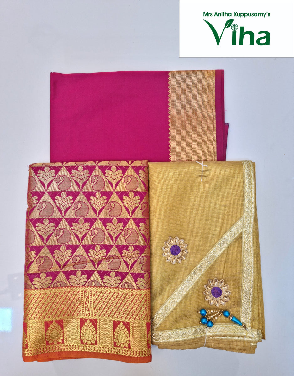 Apoorva Silk Half Saree Set – Viha Online