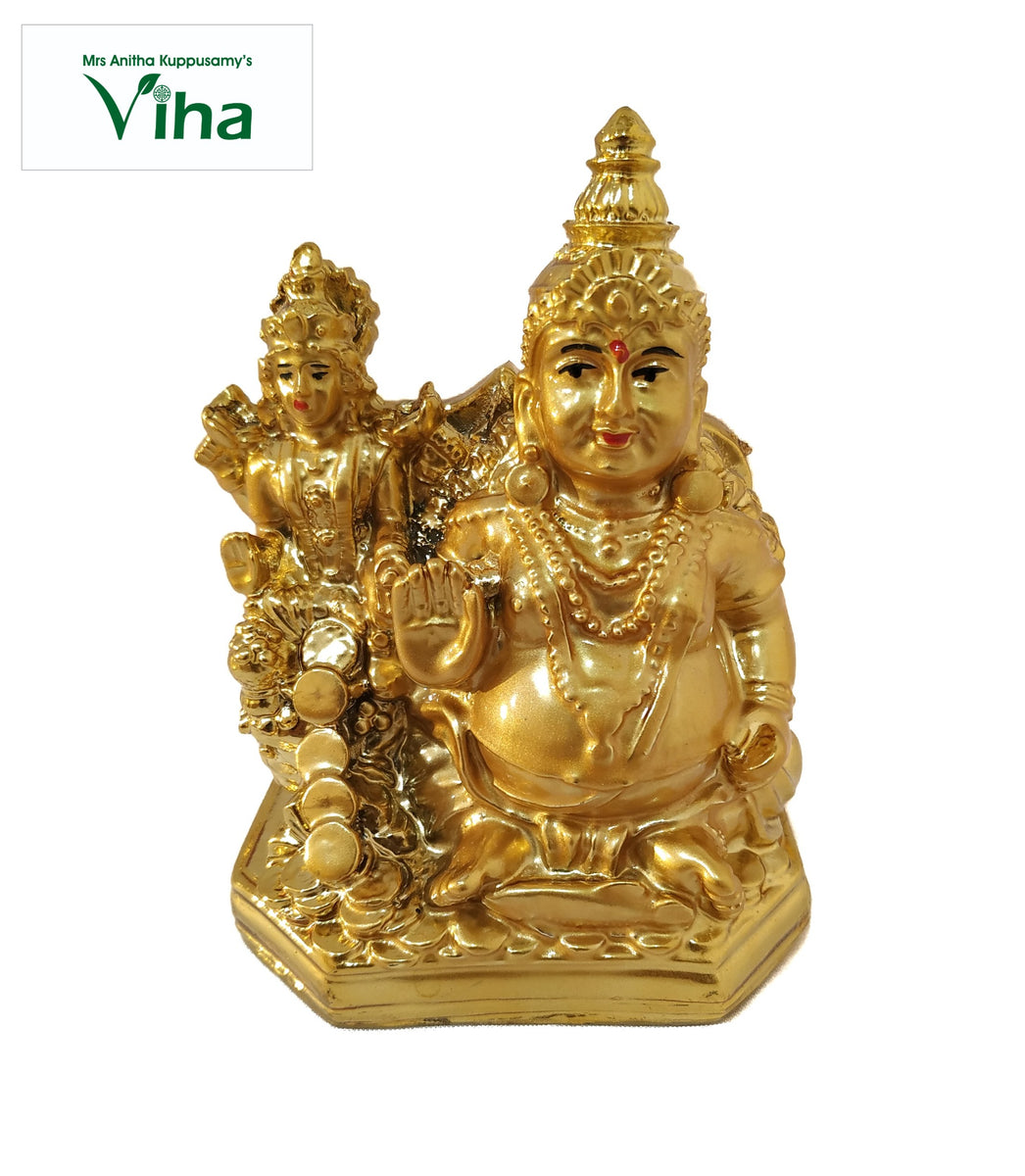 Kuberar Statue In Golden Colour - Small – Viha Online