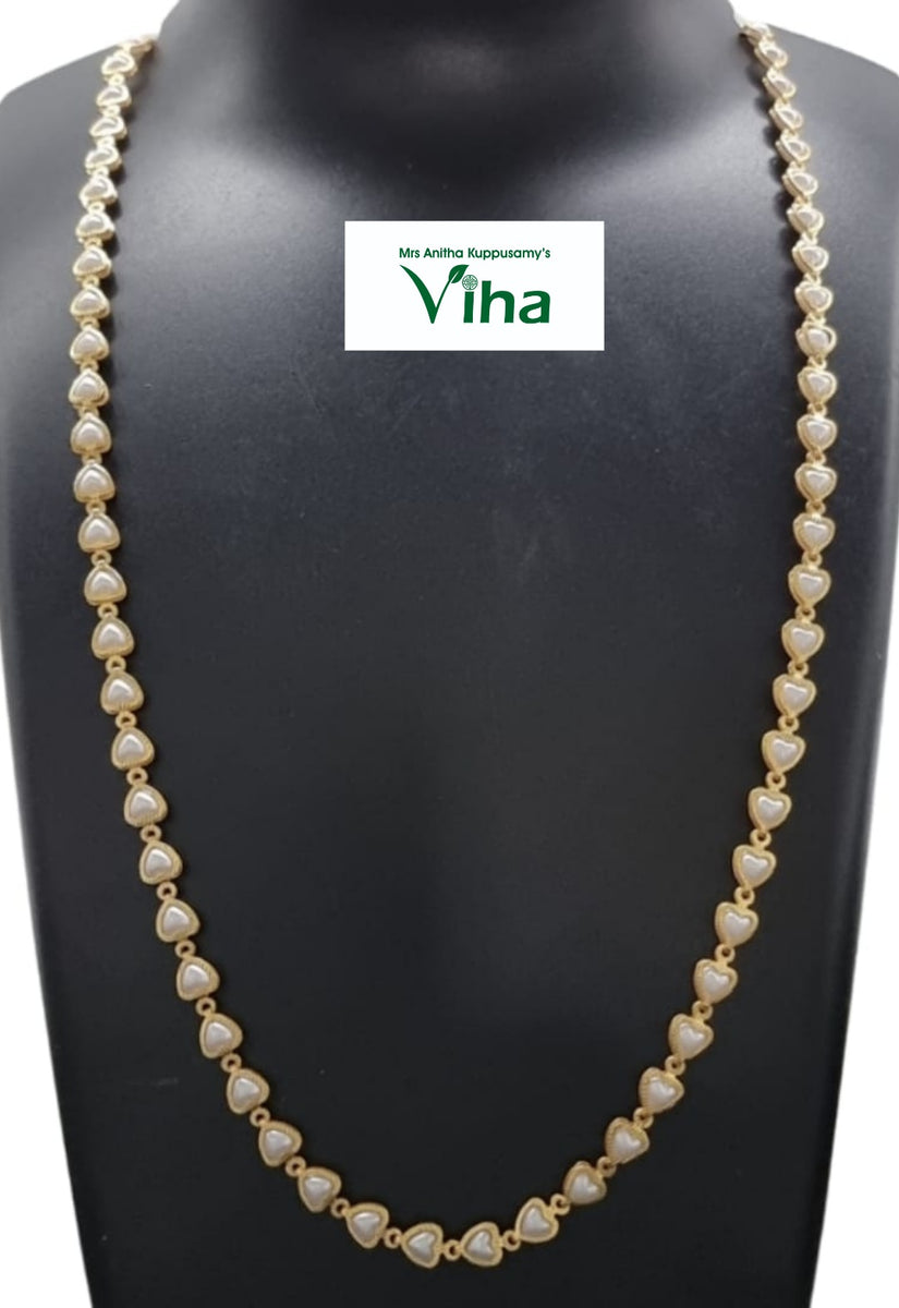 Impon Pearl Chain | Panchaloha | Impon Jewellery – Viha Online