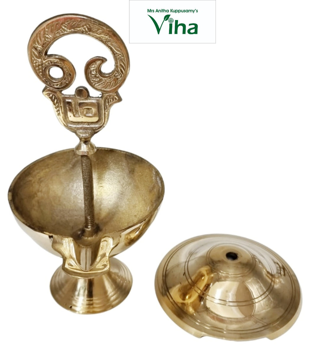 OM Deepam | OM Lamp Brass – Viha Online