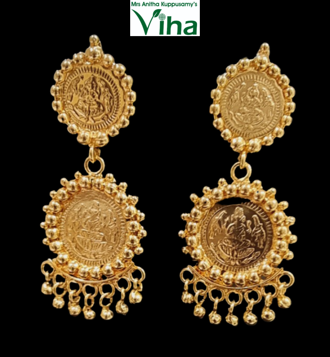Impon Lakshmi Kasu Malai | Panchaloha | Impon Jewellery – Viha Online