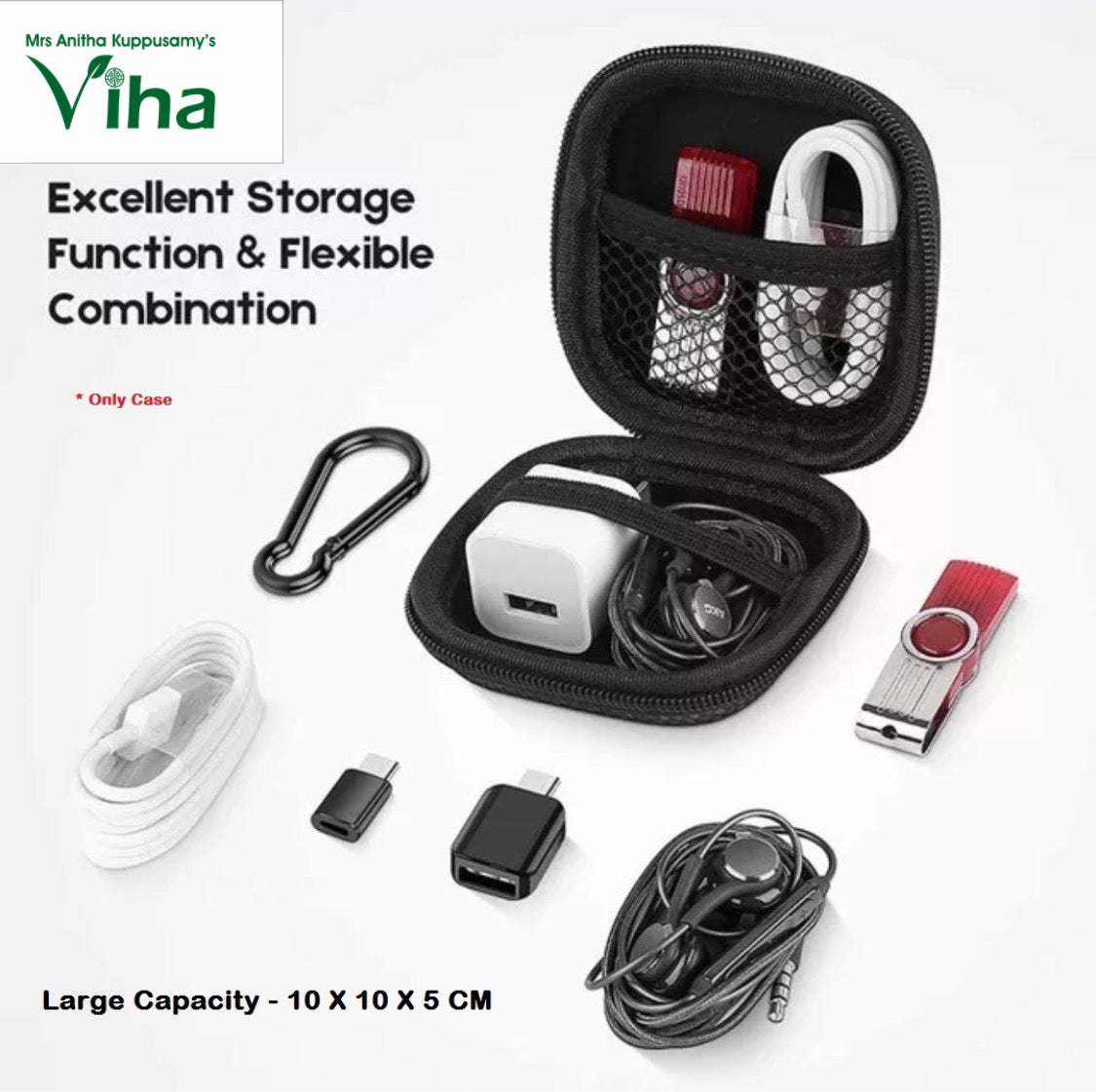 Multi-Purpose Gadget Pouch (Square Shape) – Viha Online